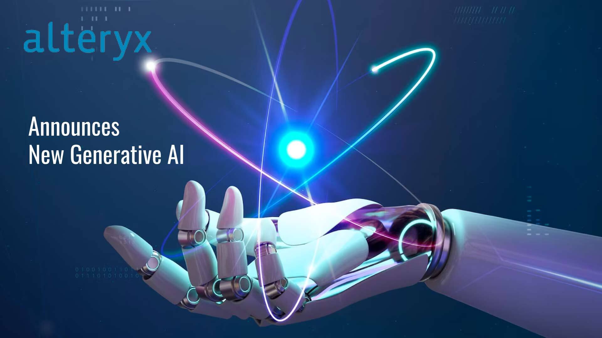 Alteryx Announces New Generative AI Capabilities to Supercharge Analytics Democratization ...