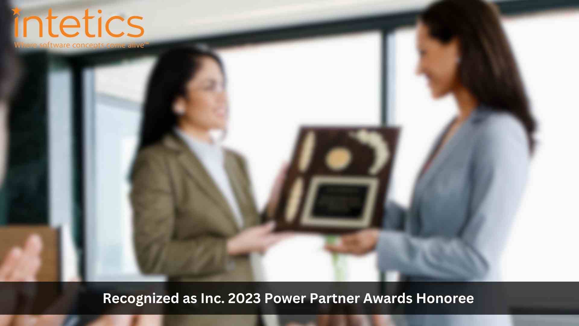 Intetics Is Recognized as Inc. 2023 Power Partner Awards Honoree in the AI & Data Category ...