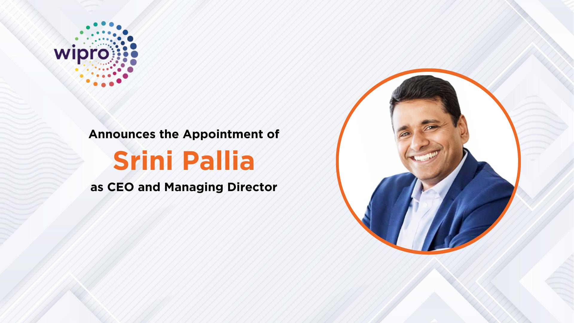 Wipro appoints Srini Pallia as CEO and Managing Director | Martech Edge ...
