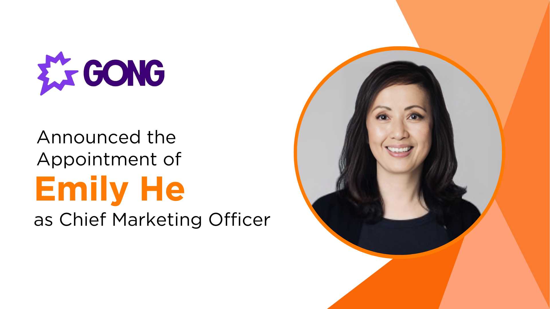 Gong Welcomes Emily He as Chief Marketing Officer | Martech Edge | Best ...