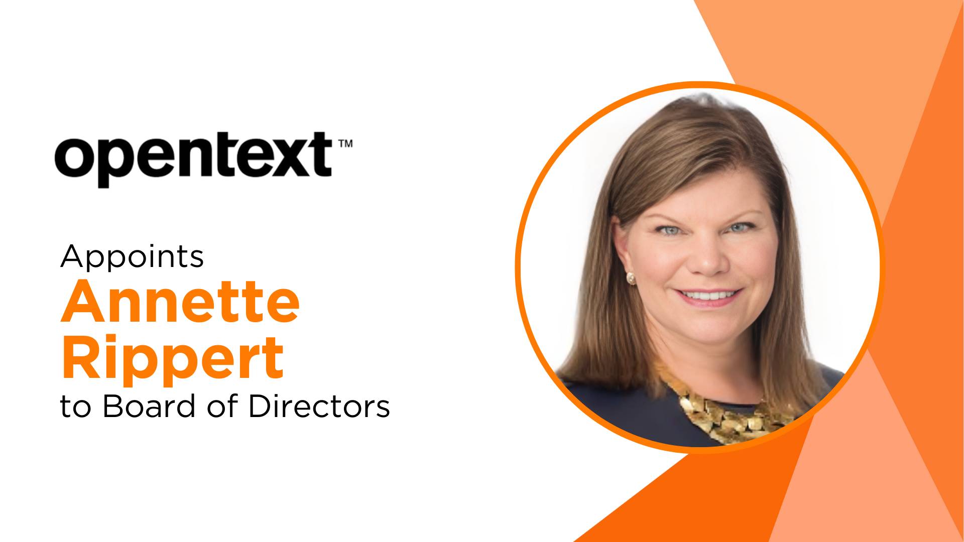 OpenText Appoints Annette Rippert to Board of Directors | Martech Edge ...